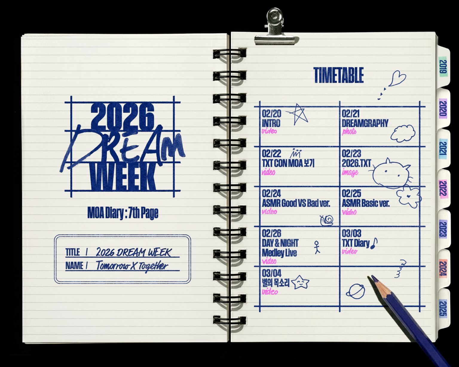 Happy 7th Anniversary 2026 DREAM WEEKまとめ - TOMORROW X TOGETHER NOTE